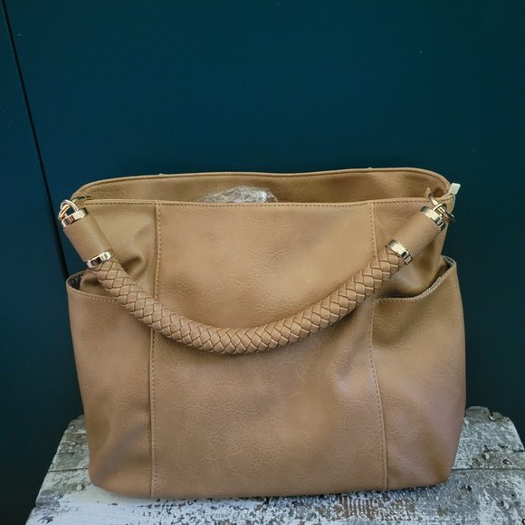 Le Meil | Bags | New Le Miel Peta Approved Vegan Tan Large Purse | Poshmark